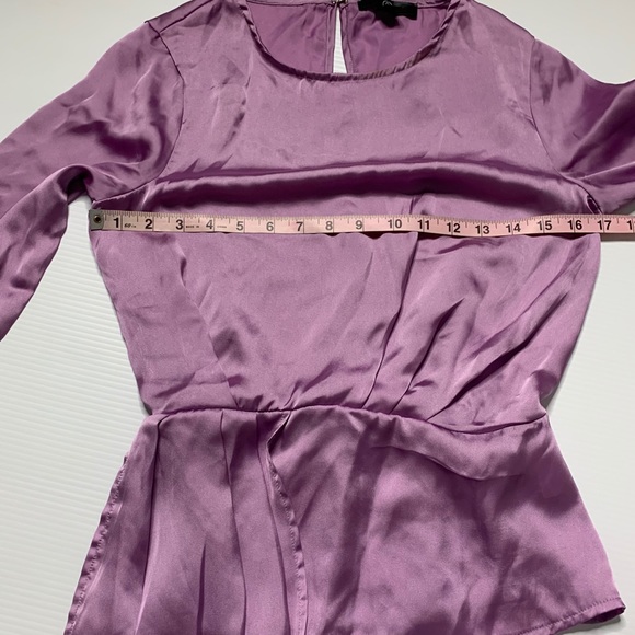 Missguided | Tops | Missguided Asymmetrical Purple Long Sleeve Blouse ...